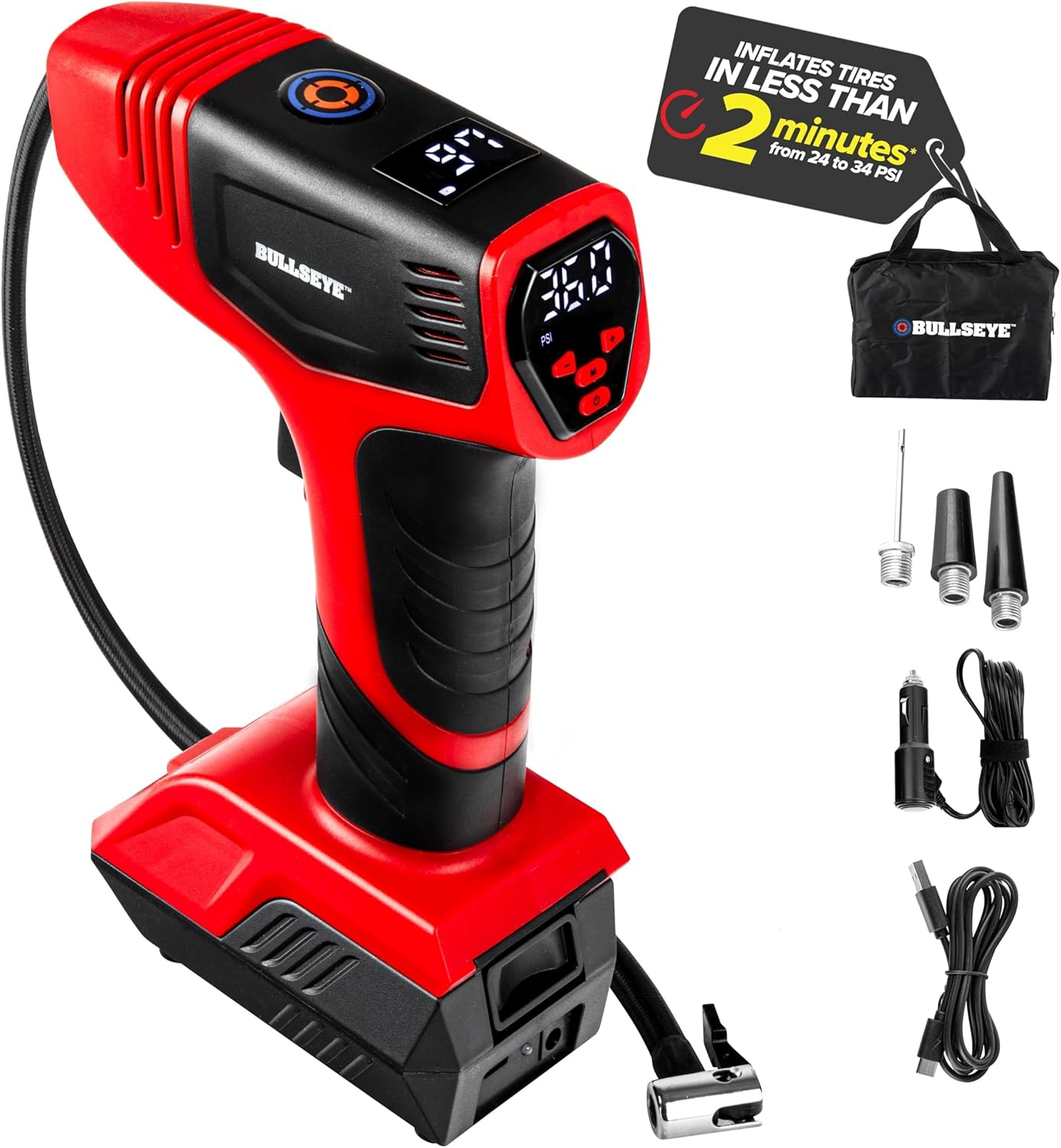 Bullseye Pro Tire Inflator Review - Portable Tire Compressors