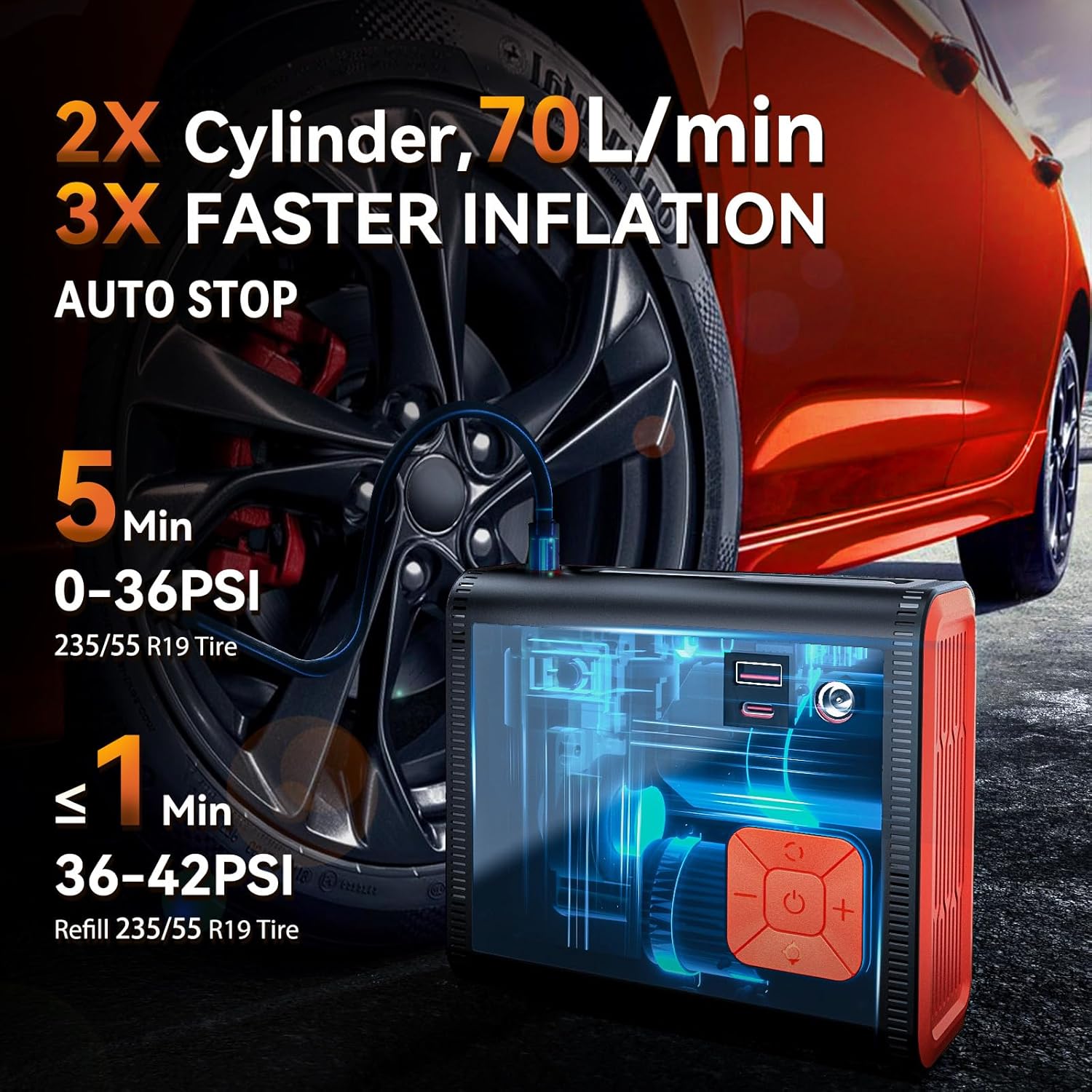 150 PSI Dual Cylinder Inflator Review - Portable Tire Compressors