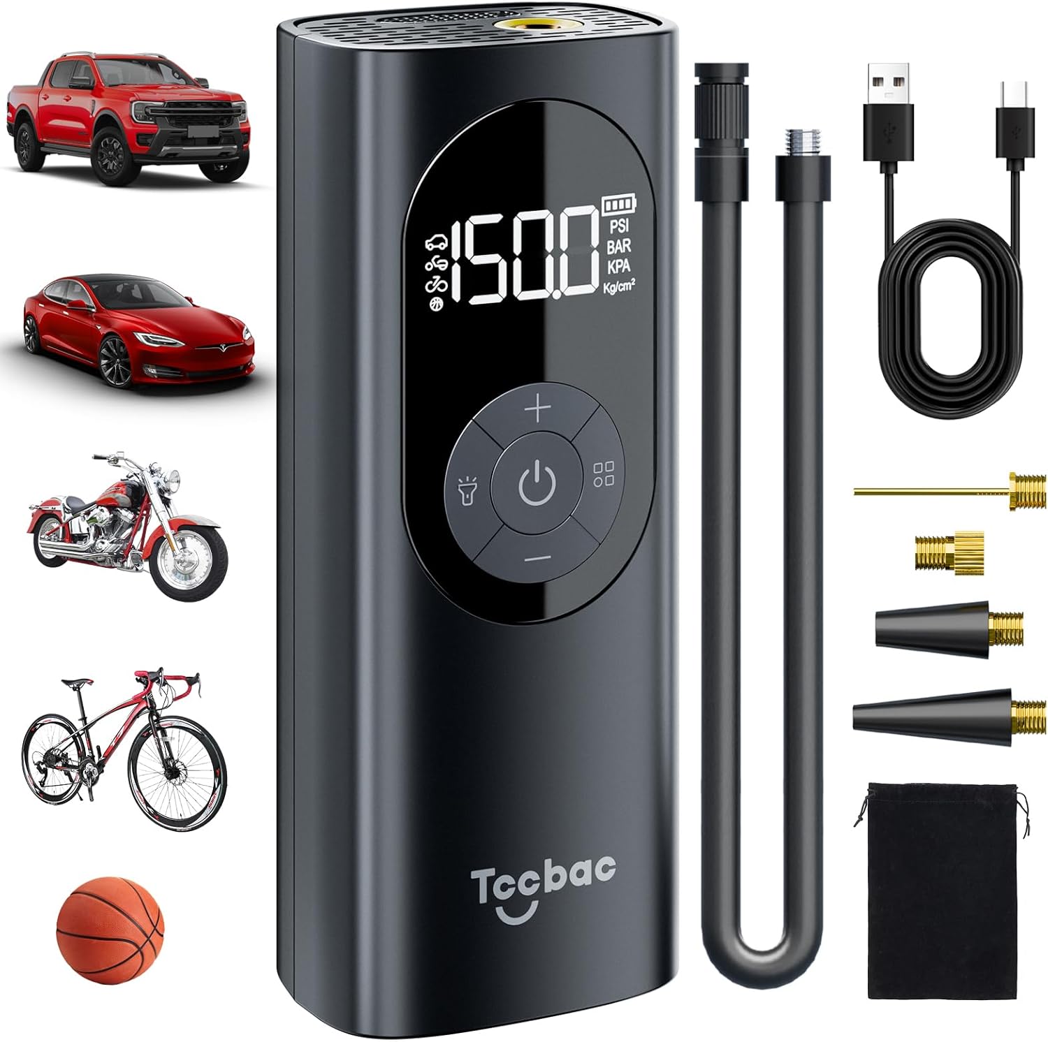 Large Motor 2X Fast Bike Pumps Review - Portable Tire Compressors